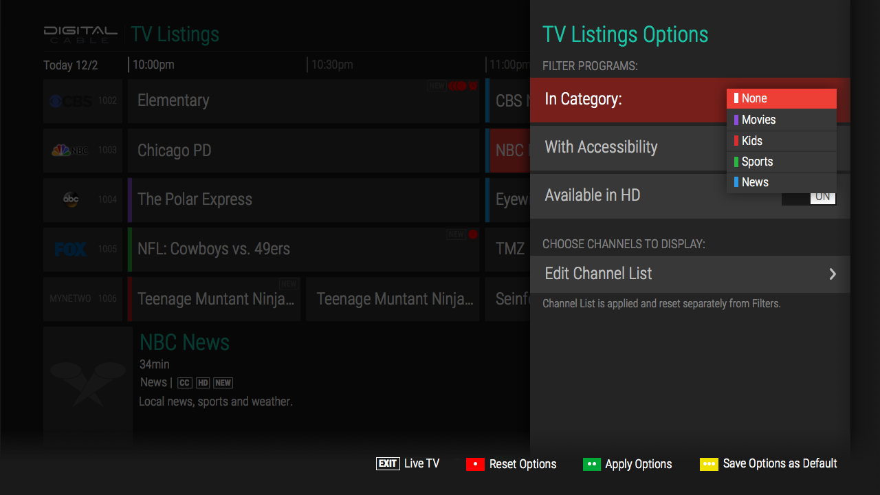 Rovi Guide | Human Friendly Design