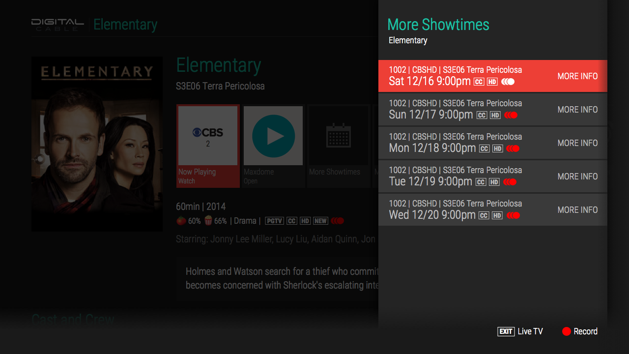 Rovi Guide | Human Friendly Design